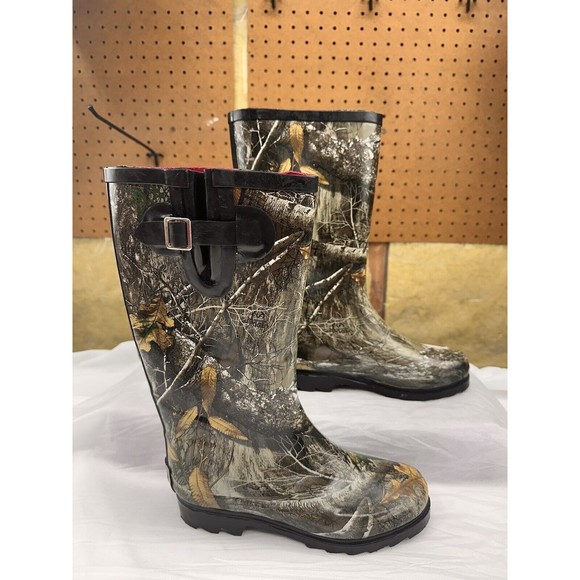 Realtree | Shoes | Realtree Edge Magellan Womens Camo Rubber Boots ...